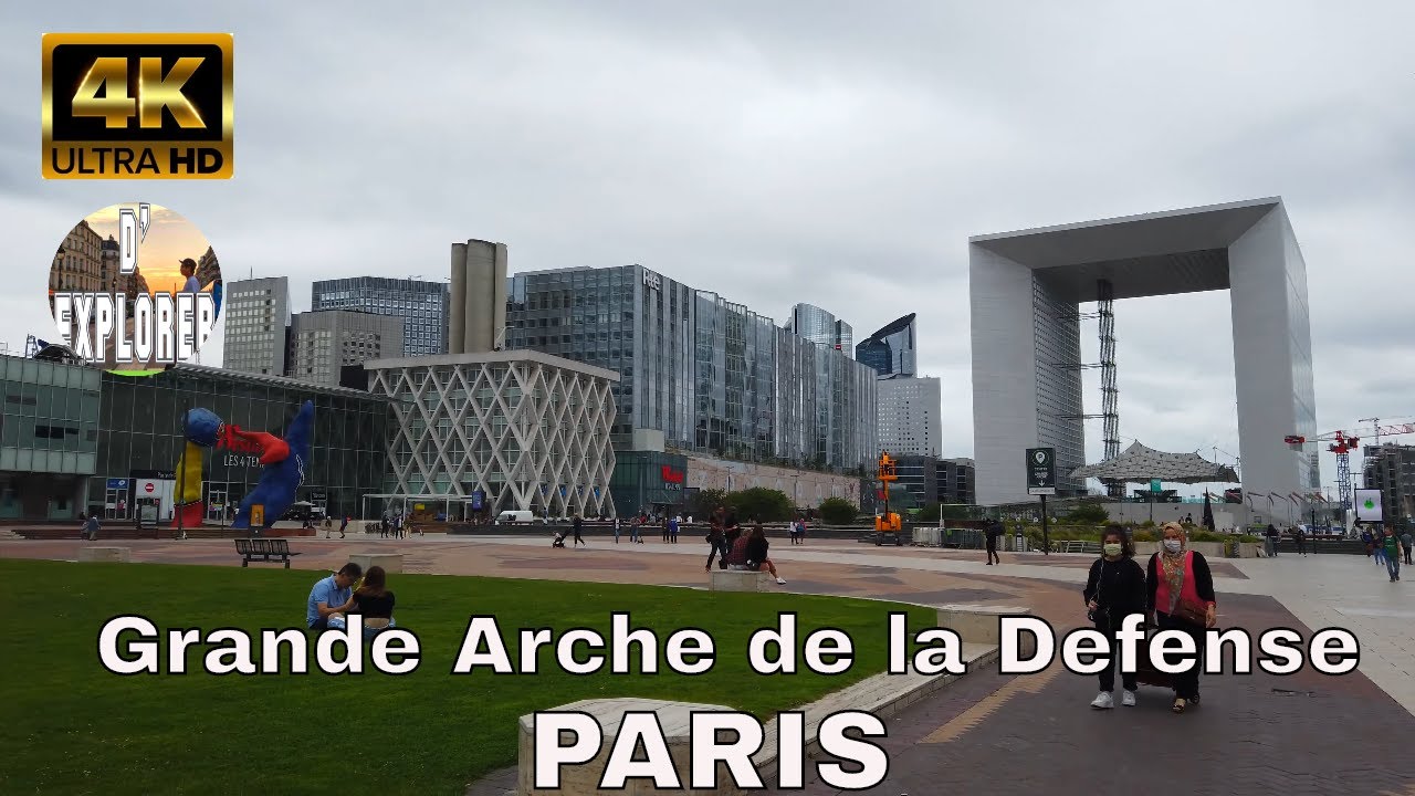 EXPLORING PARIS La Défense Skycrapers》 Grande Arche de la Defense 2020 ...