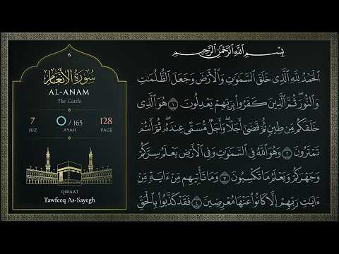 Surah Al-An'am — الأنعام — Tawfeeq As-Sayegh — Quran Recitation 006