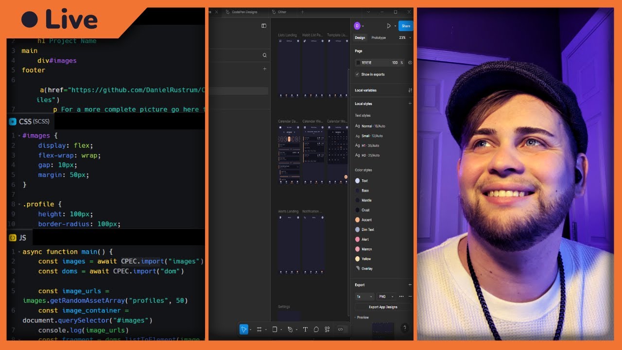 🔴 Starting Something New | Code Pen UI Design, Talking about the Future ...