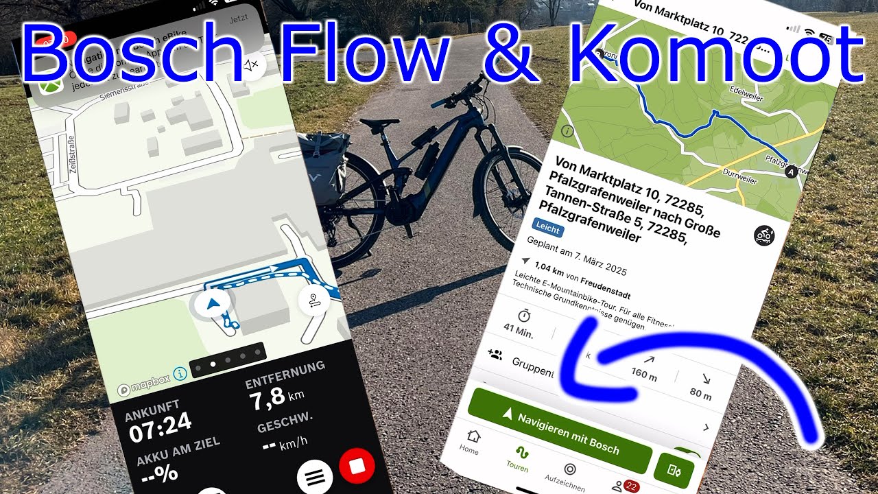 Bosch Flow APP und Komoot // Wie gut funktioniert das...? - YouTube