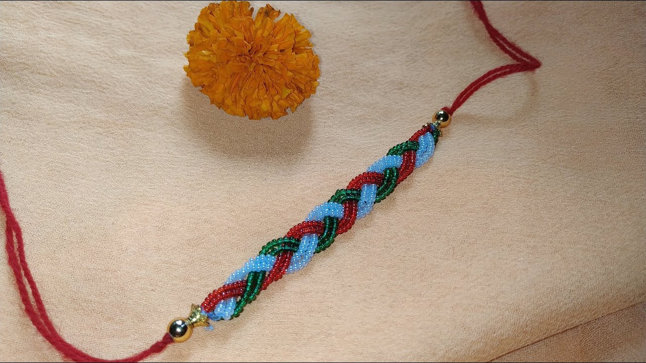 Diy rakhi / easy and beautiful handmade rakhi (design=3) - YouTube