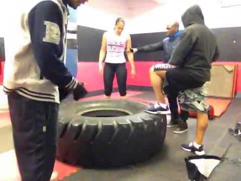 tyre work ( ted bami Boxing class) - YouTube