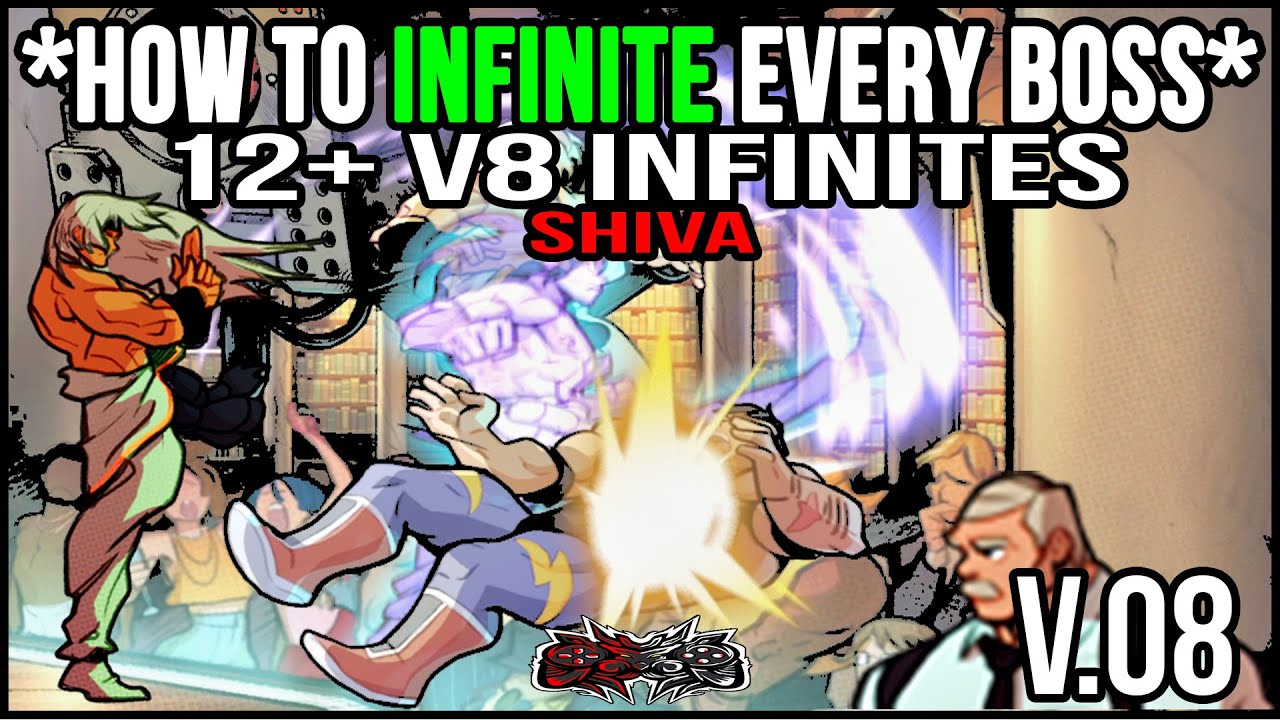 STREETS OF RAGE 4 - SHIVA - 12+ V8 INFINITE COMBOS (V8) - YouTube