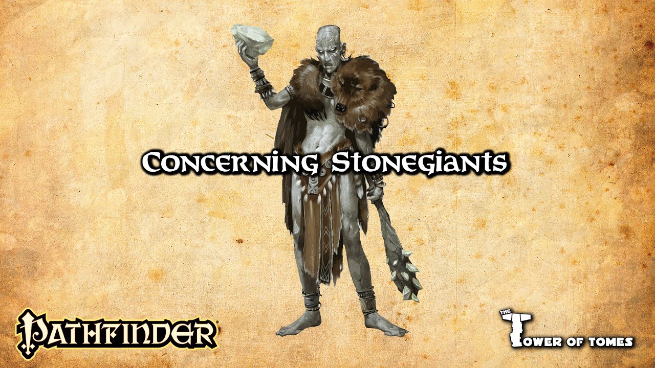 Pathfinder Lore - Concerning Stonegiants - YouTube