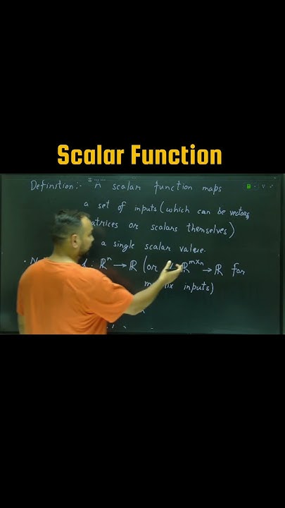 Scalar Function Vector Maths Codemaths Youtube