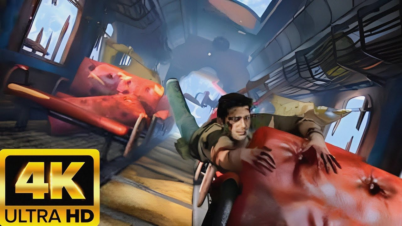 Uncharted 2 - Escaping From The Crashed Train Dead Or Alive in 4K Ultra ...