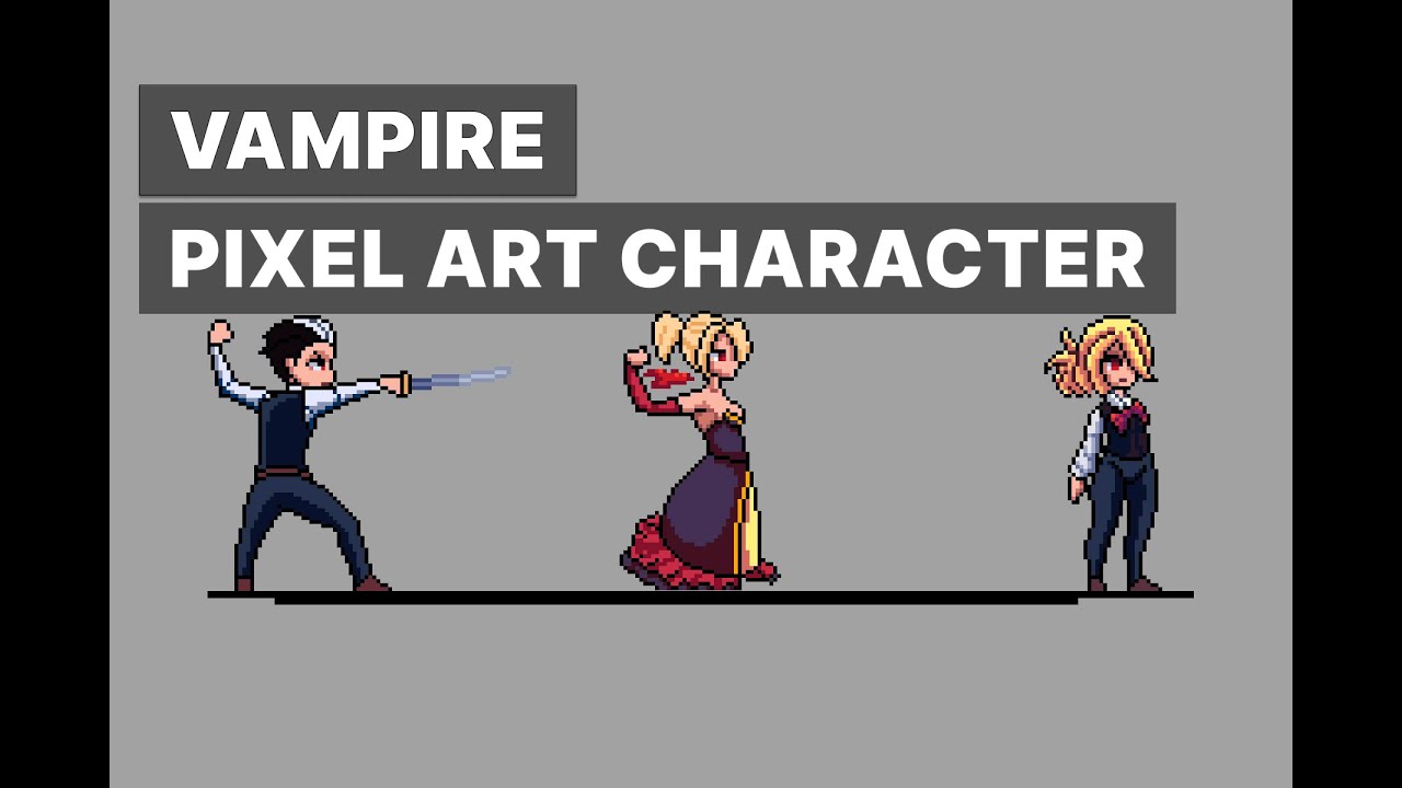 Vampire Pixel Free Sprites for Indie Games - YouTube