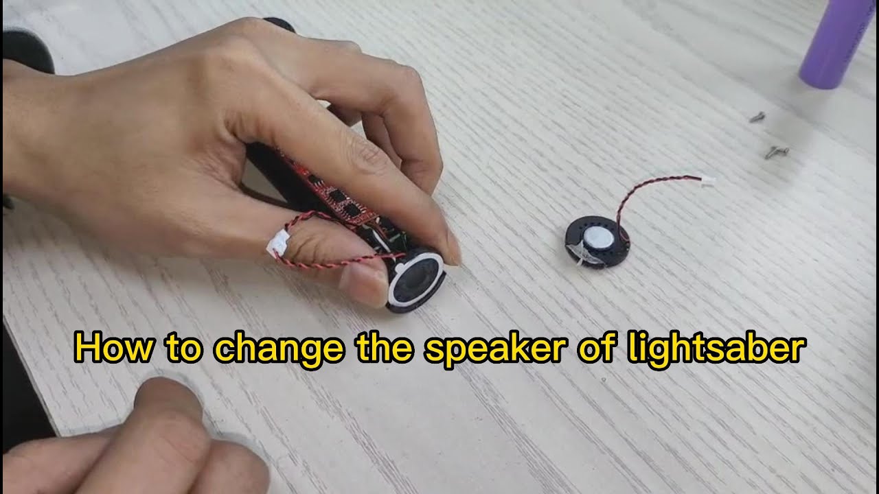 How to change the speaker of lightsaber？ - YouTube