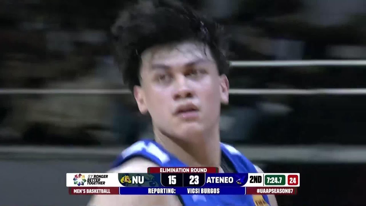 Ateneo’s Andrew Bongo KEY TREYS vs. NU in 2Q | UAAP Season 87 Men's ...