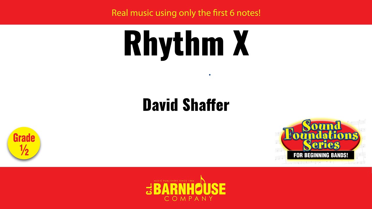 Rhythm X - David Shaffer (with Score) - YouTube