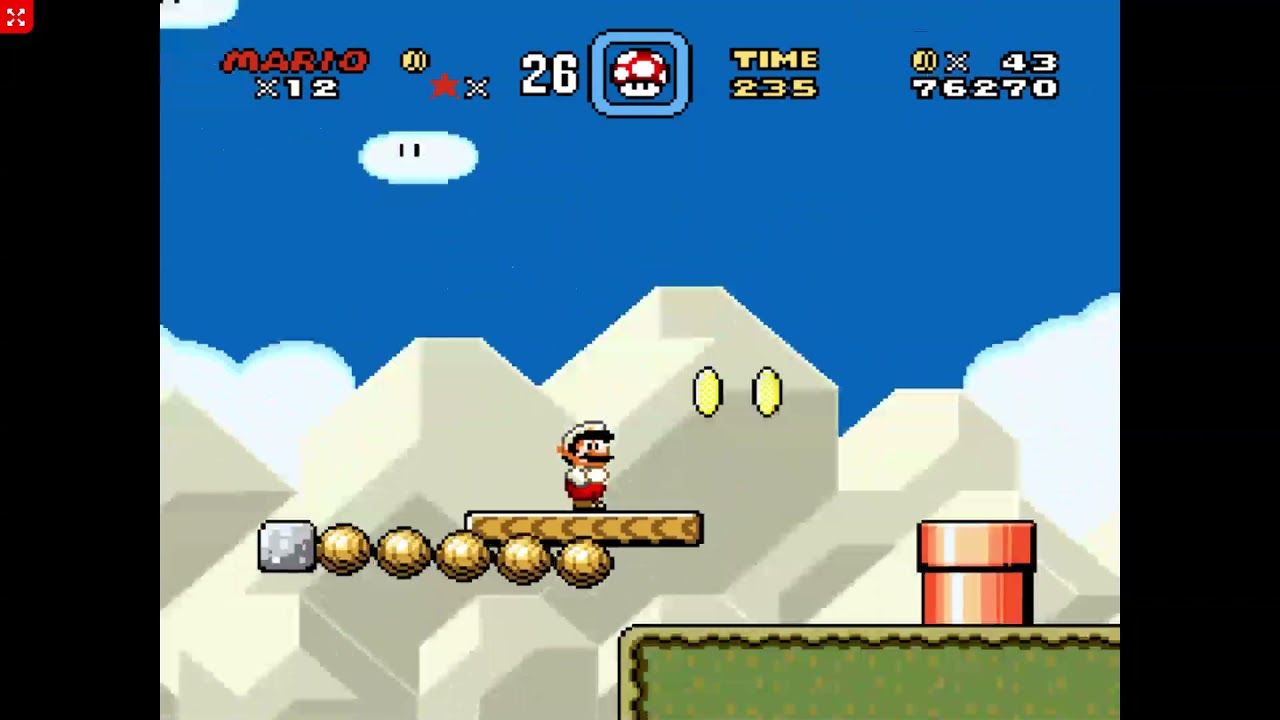 super mario world mundo 1 y 2 completos - YouTube