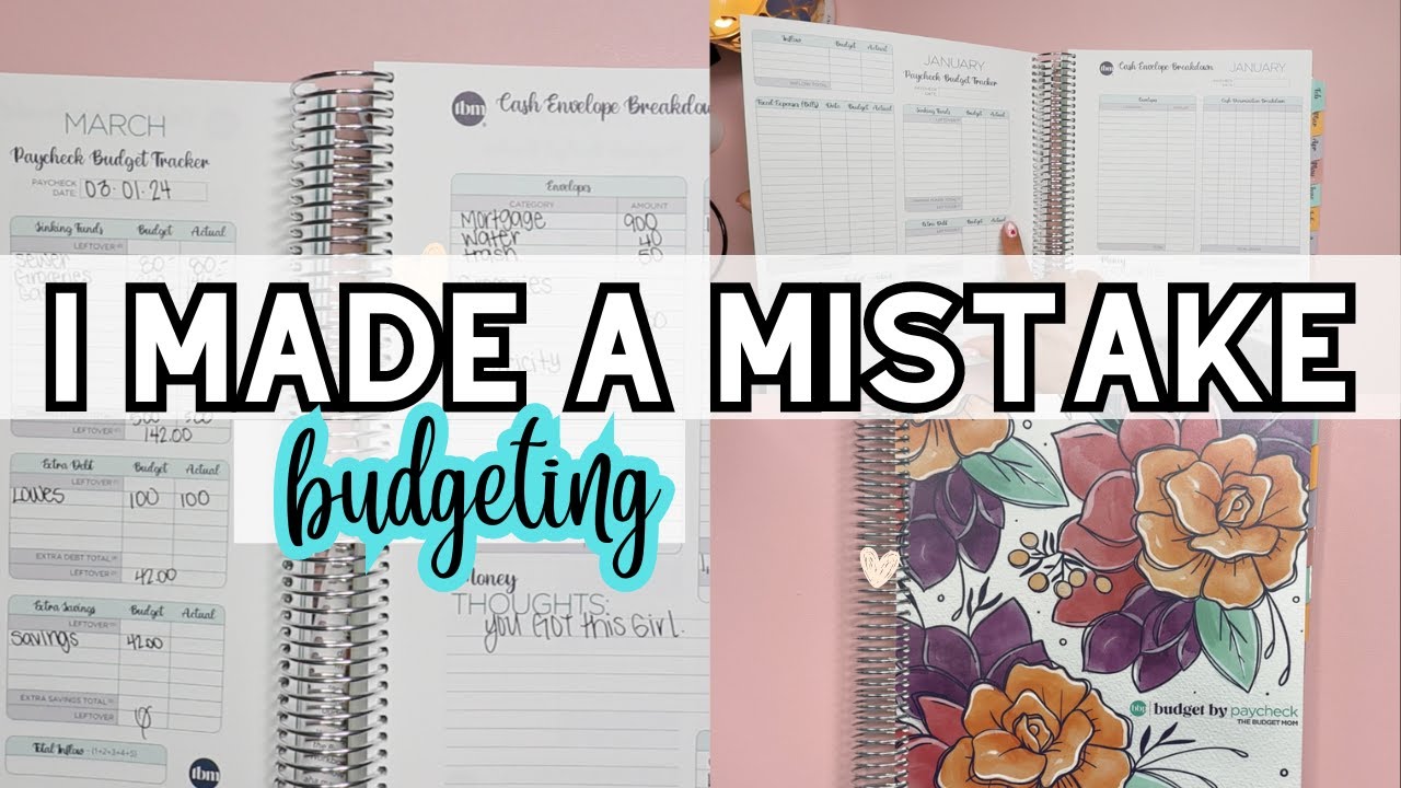 FIRST TIME USING TBM BUDGET PLANNER I MESSED UP - YouTube