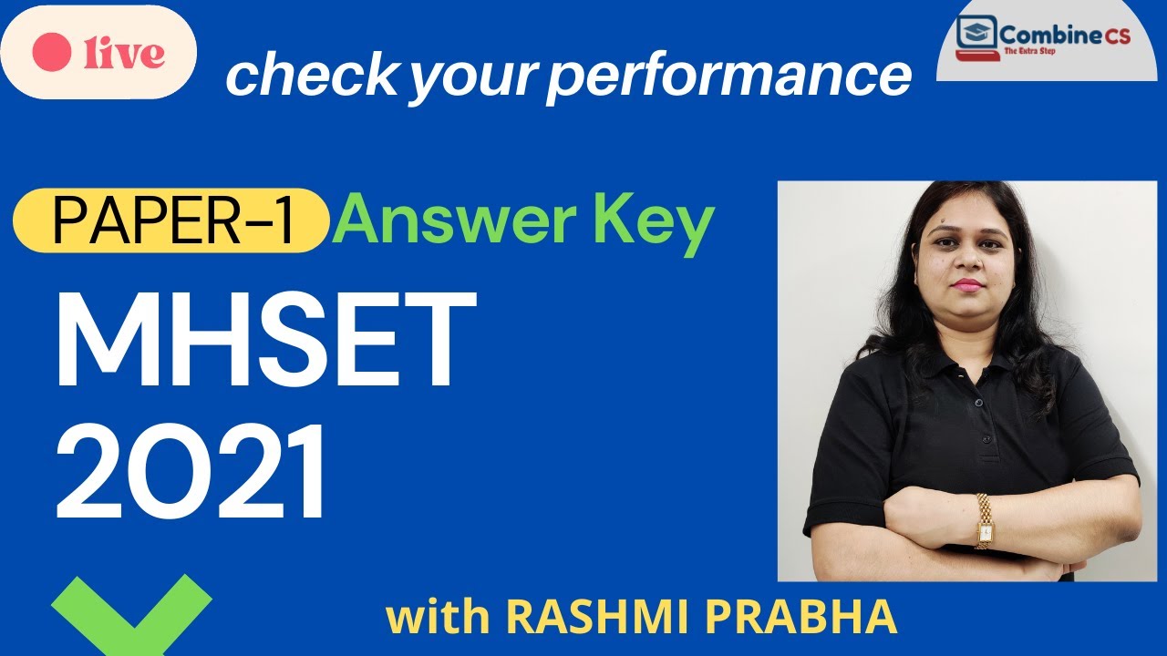 MHSET 2021 PAPER-1 Answer key | Check your performance | UGC NET 2021 ...