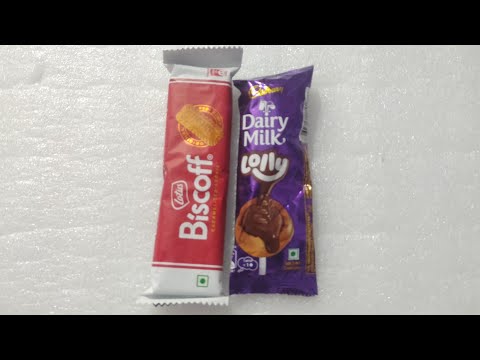 Lotus Biscoff Biscuit And Cadbury Dairy Milk Lolly Unboxing Chocolate Video /Long Video 