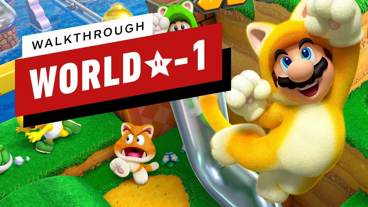 Super Mario 3D World Walkthrough - World Star-1: Rainbow Run - YouTube