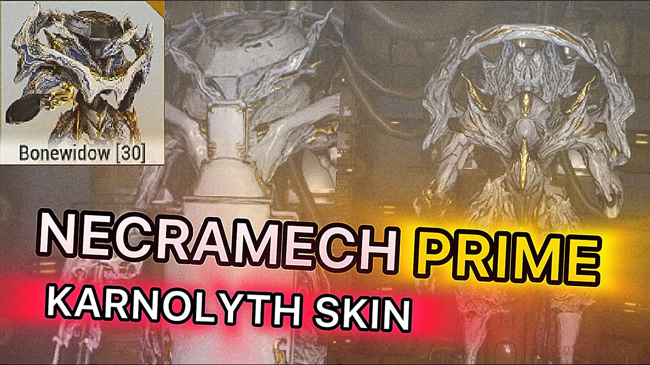 Warframe - Necramech PRIME Karnolyth Skin is Back! Detailed Review 2025 ...