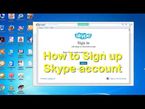How to Create Skype account, set up skype account, របៀបបង្កើត skype ...
