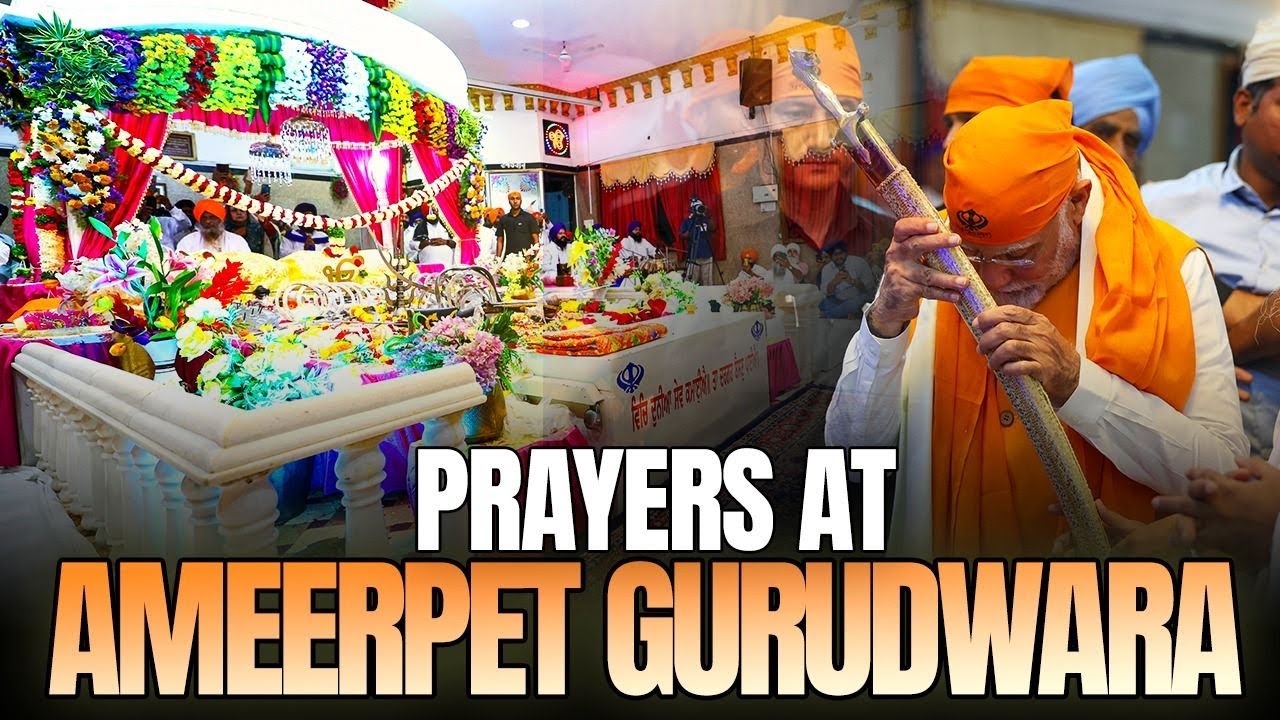 LIVE: Prime Minister Narendra Modi visits Ameerpet Gurudwara in ...