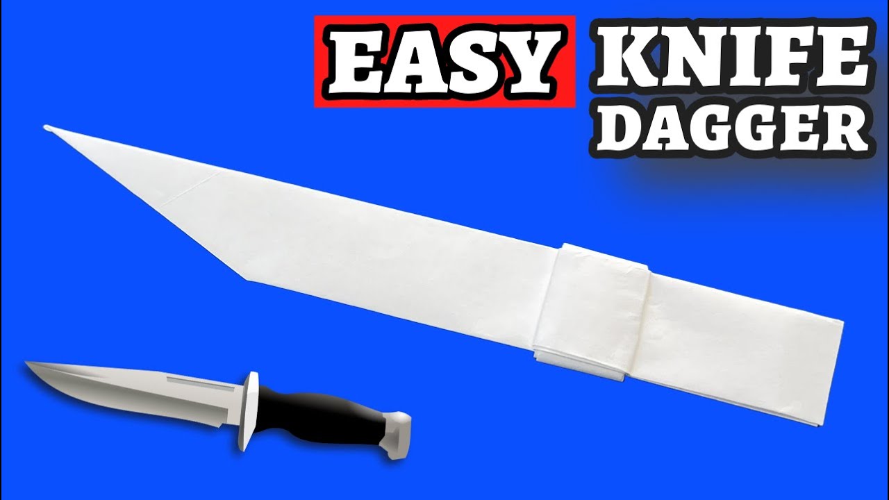 Amazing Easy Paper Knife | How to Make a Paper Knife without Glue - YouTube