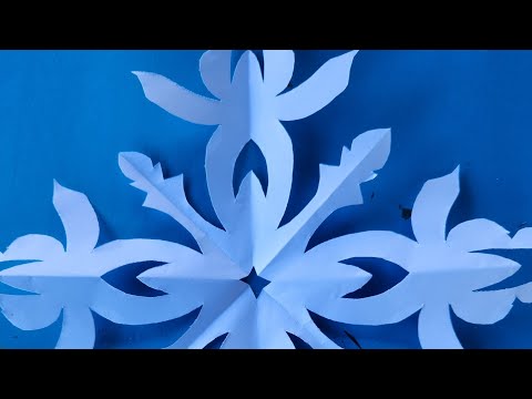 How to make a beautiful paper snowflakes for decorations! DIY winter paper