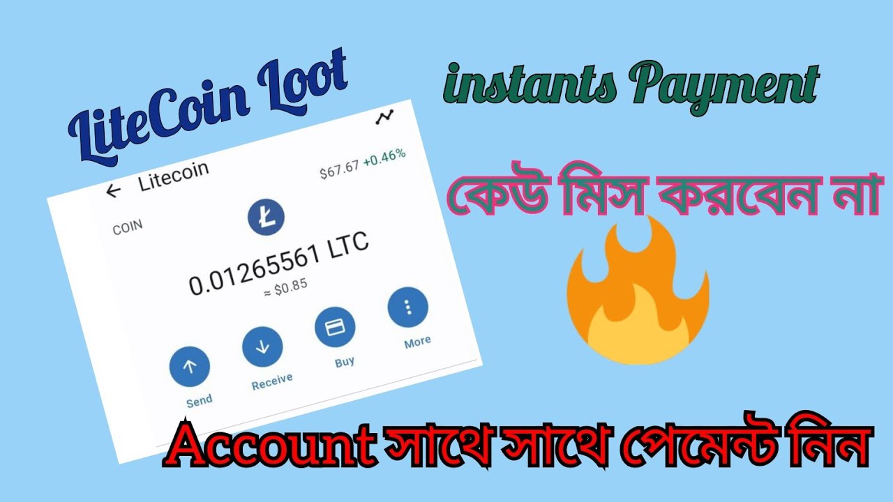 New LiteCoin instant Offer //instant Payment offer Today 🏆 - YouTube