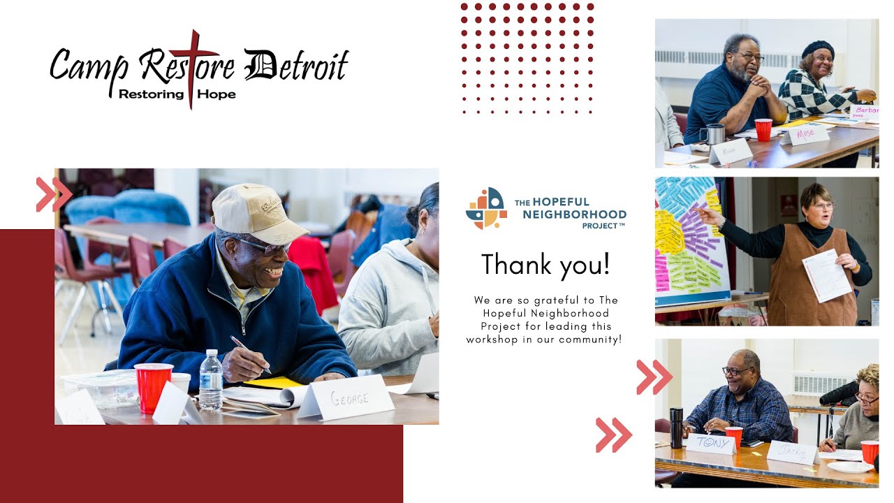 Hopeful Neighborhoods Workshop at Camp Restore Detroit - YouTube