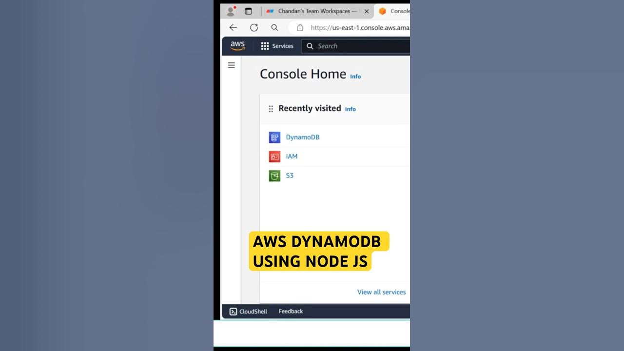 Aws Dynamodb Using Nodejs Aws Nodejs Dynamo Dynamodb Cloud Coding Python Smartphone Sdk