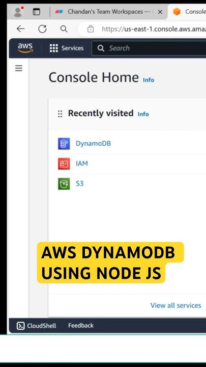 Aws Dynamodb Using Nodejs Aws Nodejs Dynamo Dynamodb Cloud Coding