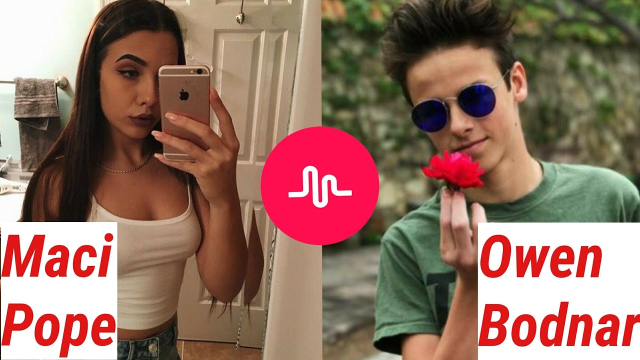 MACI POPE vs. OWEN BODNAR Musical.ly Compilation - YouTube