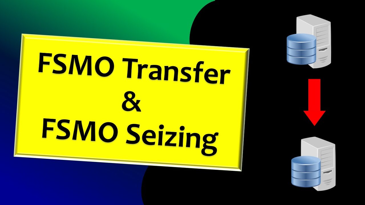 FSMO Transfer & FSMO Seizing #activedirectory #windows #education # ...