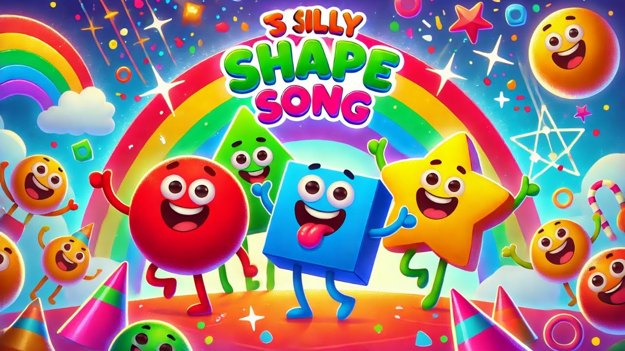 The Silly Shape Song | Fun Learning Cartoon for Kids! 🎶🔺🟦🌟 | Kids Poem ...