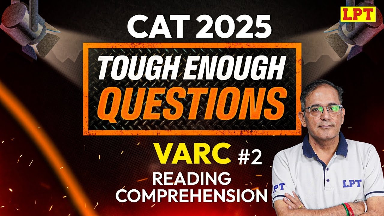 CAT 2025: RC | Reading Comprehension | #2 | VARC Preparation for CAT ...