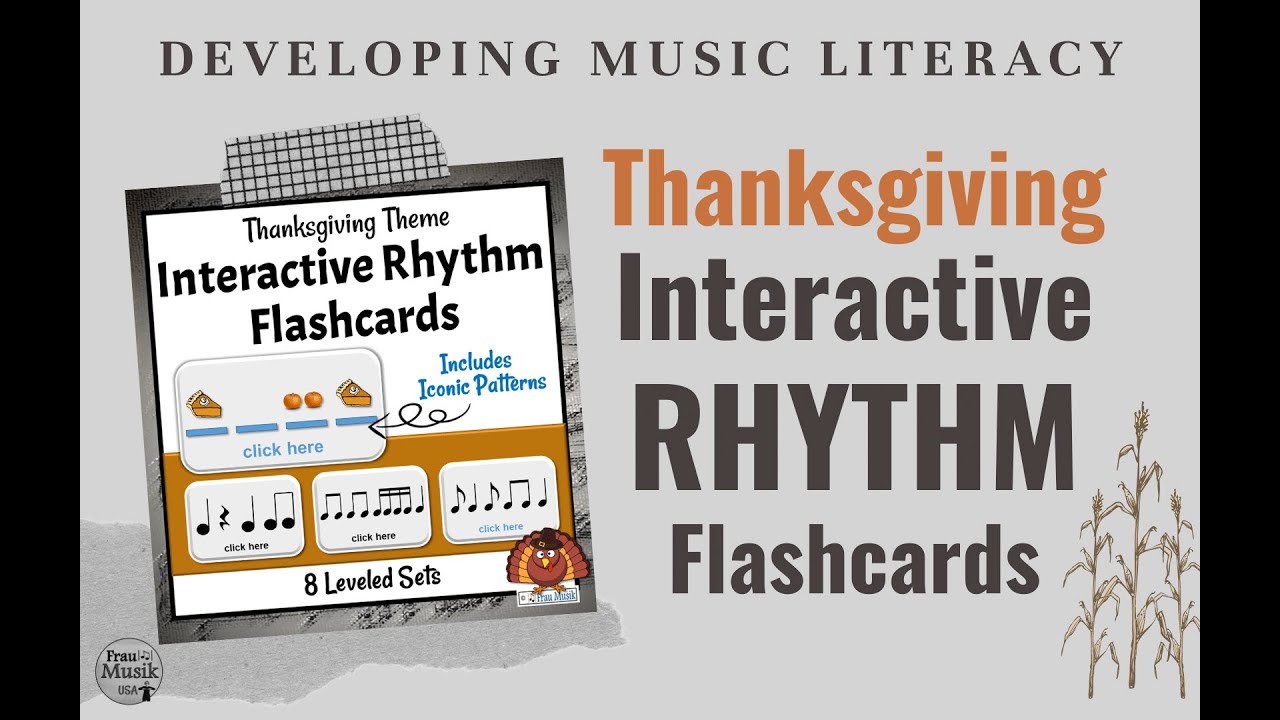 Interactive DIGITAL Rhythm Flashcards for Elementary Music Classroom ...