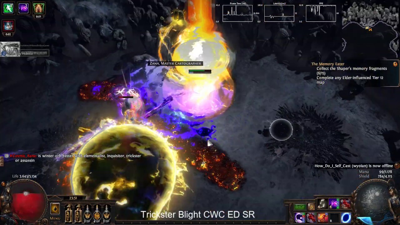 [3.6] Blight CWC SR Trickster - uber elder - YouTube