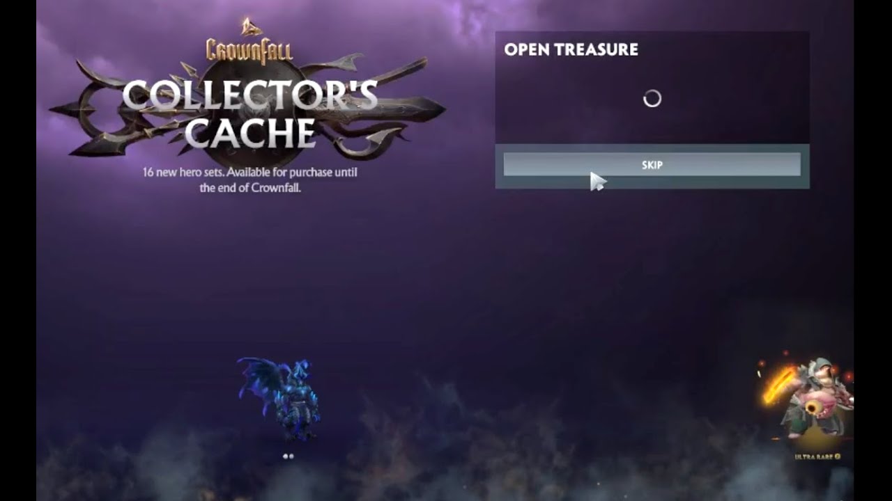 DOTA 2 | CROWNFALL COLLECTORS CACHE 13 TREASURE ONLY | PUDGE ULTRA RARE ...