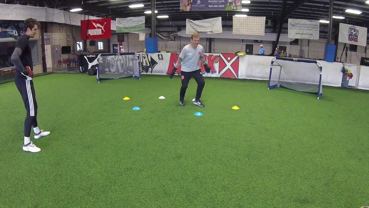 Brilliant Pro Goalkeeper Technical Block Save Session - YouTube