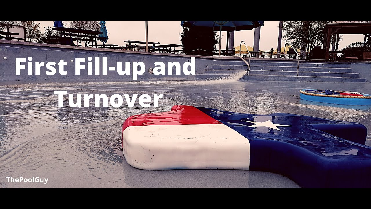 First Pool Fill and Turnover - YouTube