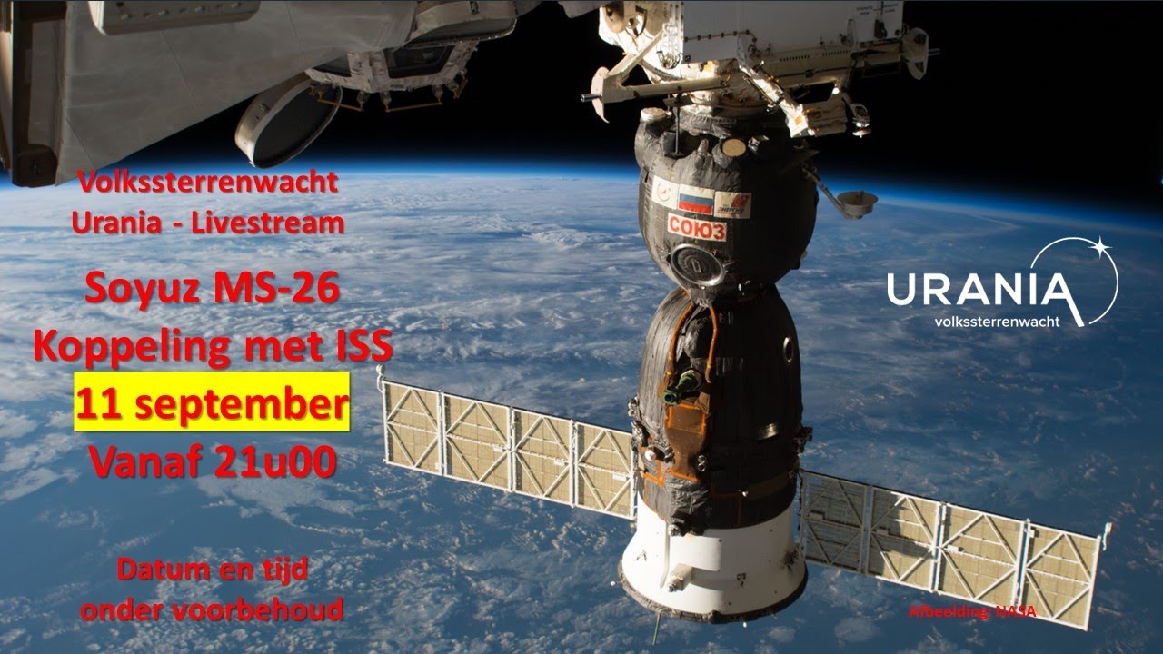 LIVESTREAM - Koppeling Soyuz MS-26 met het ISS - YouTube