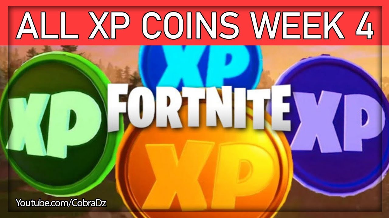 All XP COINS LOCATIONS IN FORTNITE SEASON 4 Chapter 2 (WEEK 4) - YouTube