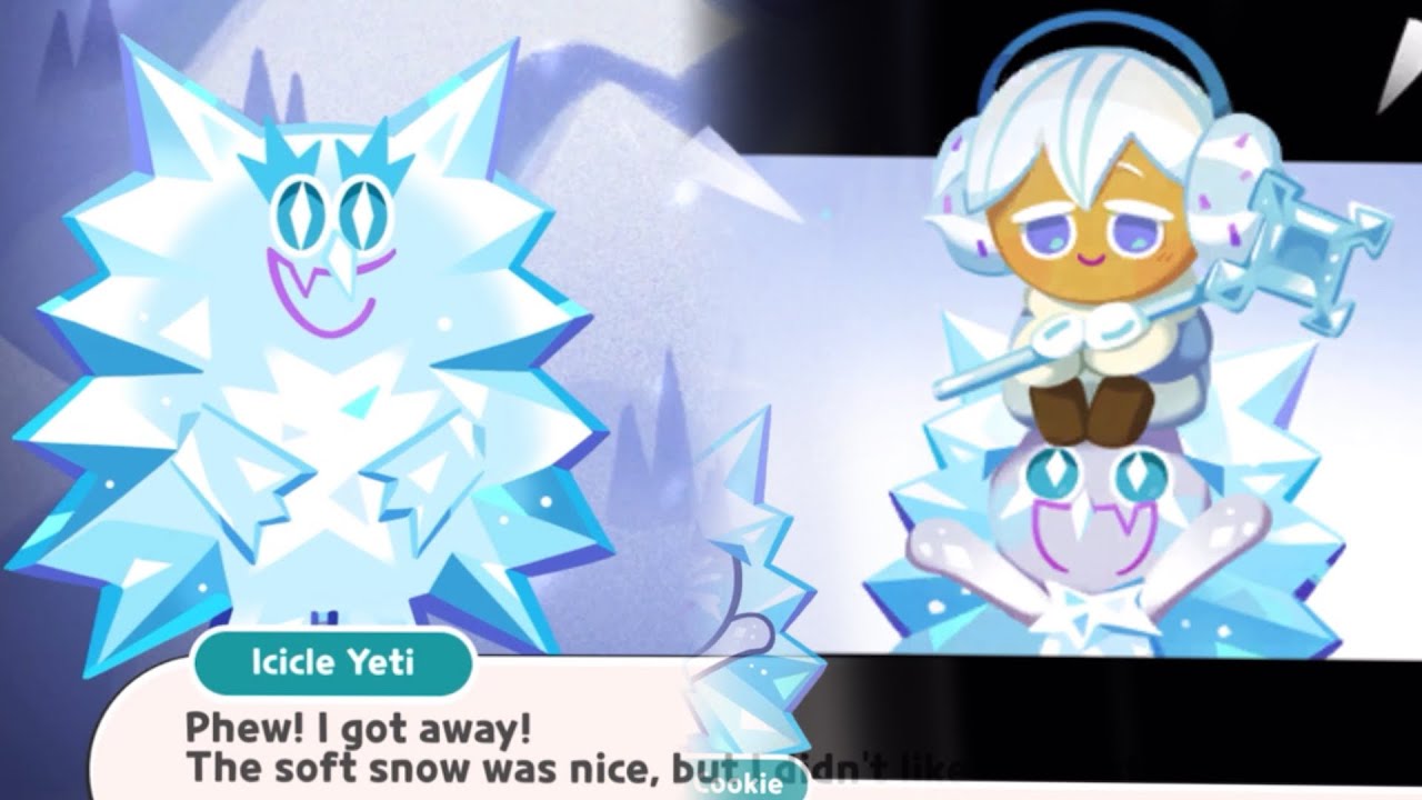 Icicle Yeti Snow Sugar Friendship Storyy ️ Winter Season | Cookie Run ...