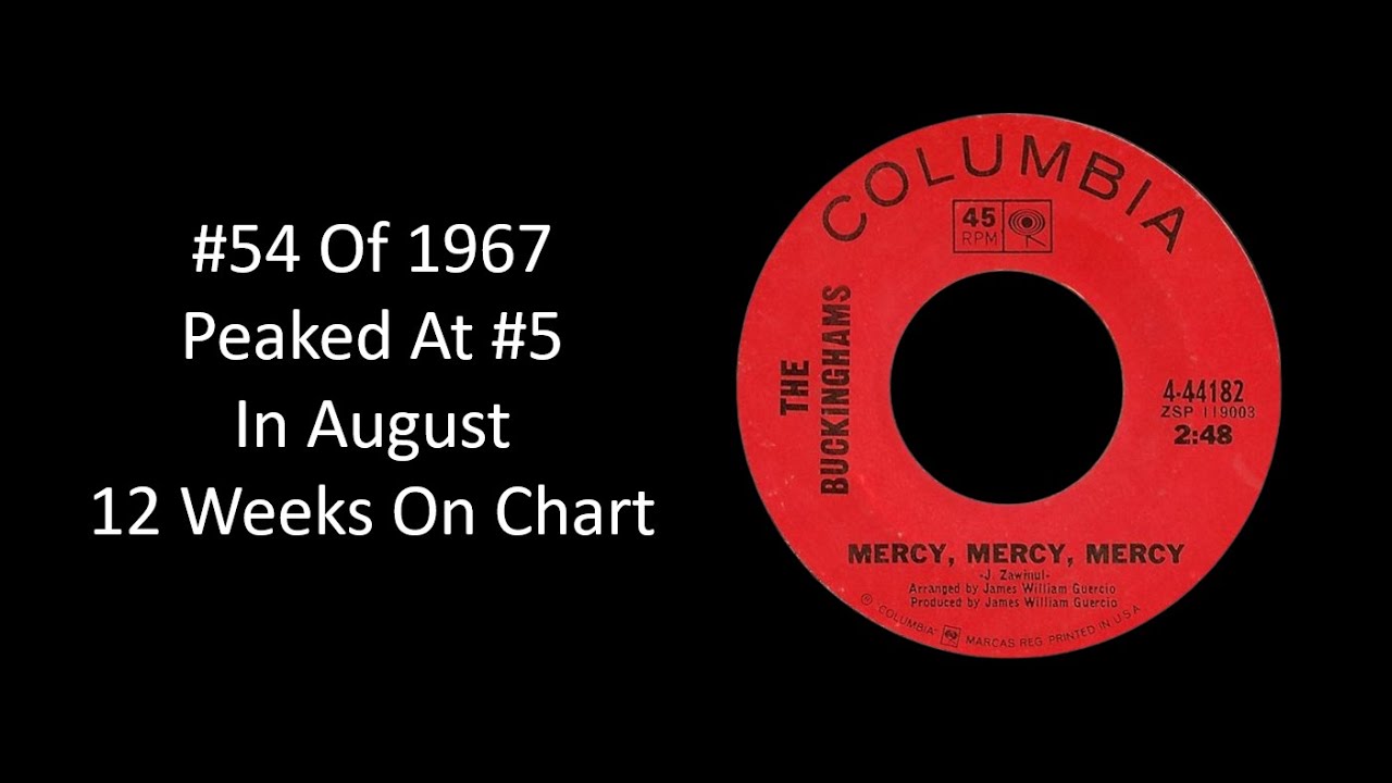 #54 Of 1967 - The Buckinghams - Mercy, Mercy, Mercy - YouTube