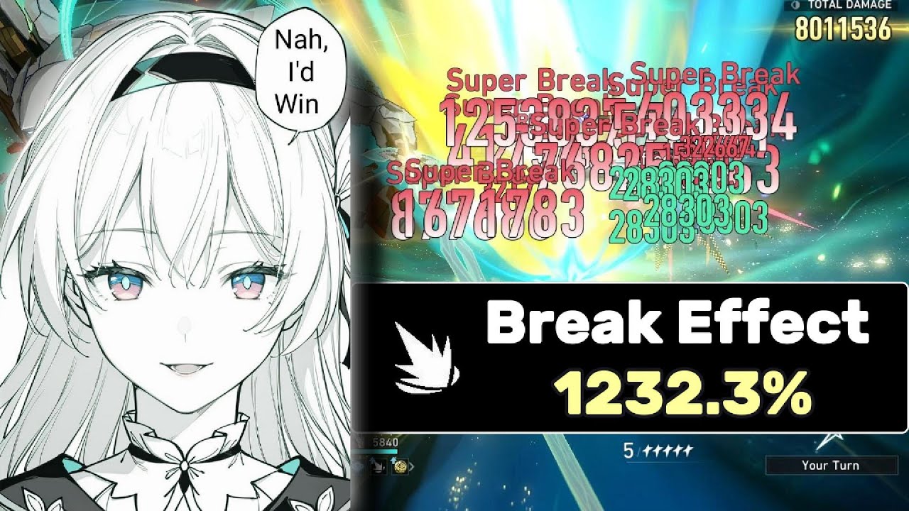 My Firefly BREAKS RECORD with 1232% Break Effect | Honkai Star Rail ...