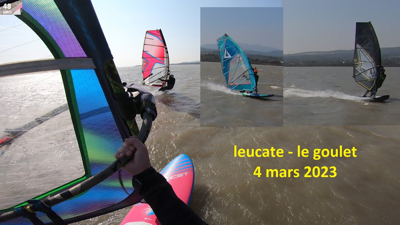 windsurf - leucate - 4 mars 2023 - barbie montée avec l'aileron ...