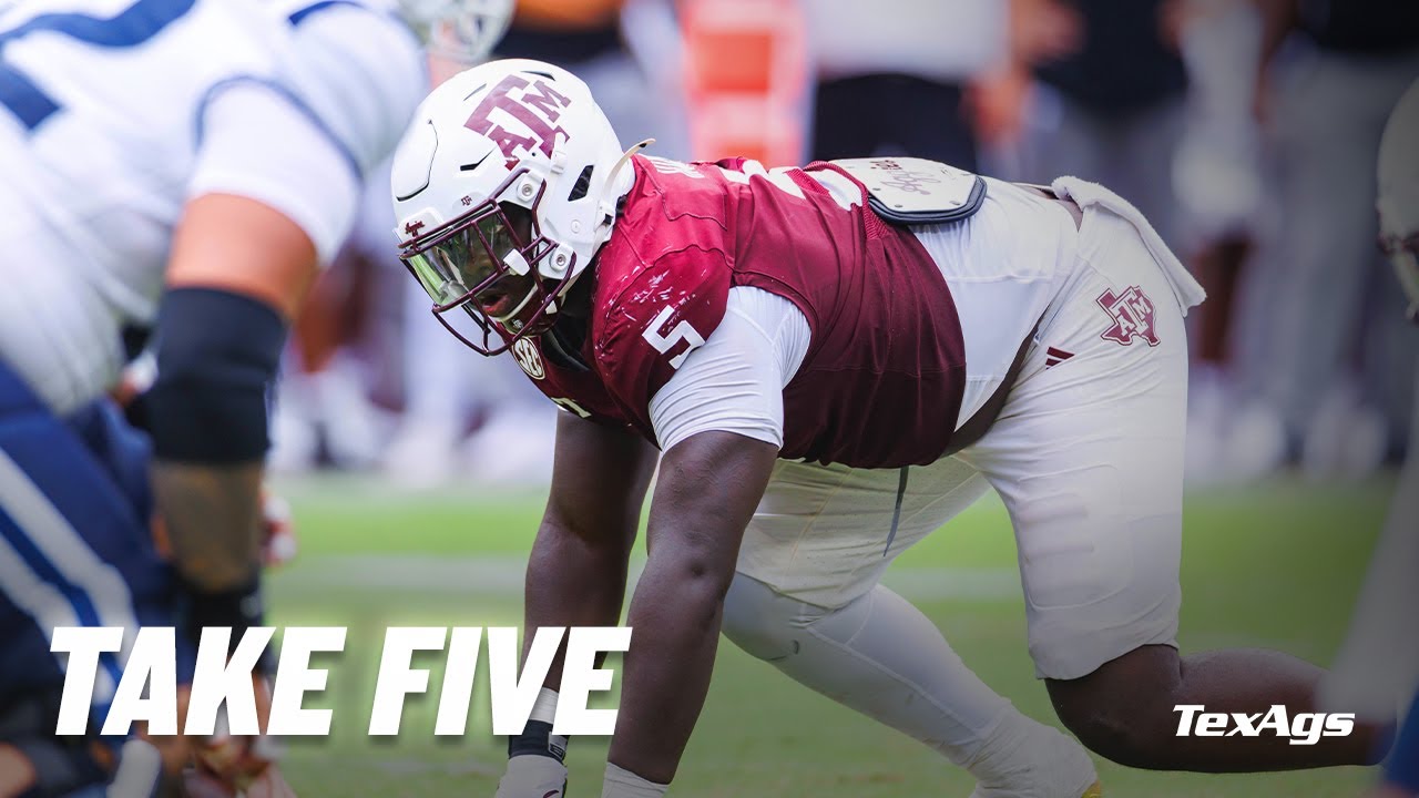 Take Five: Texas A&M defensive tackle DJ Hicks - YouTube
