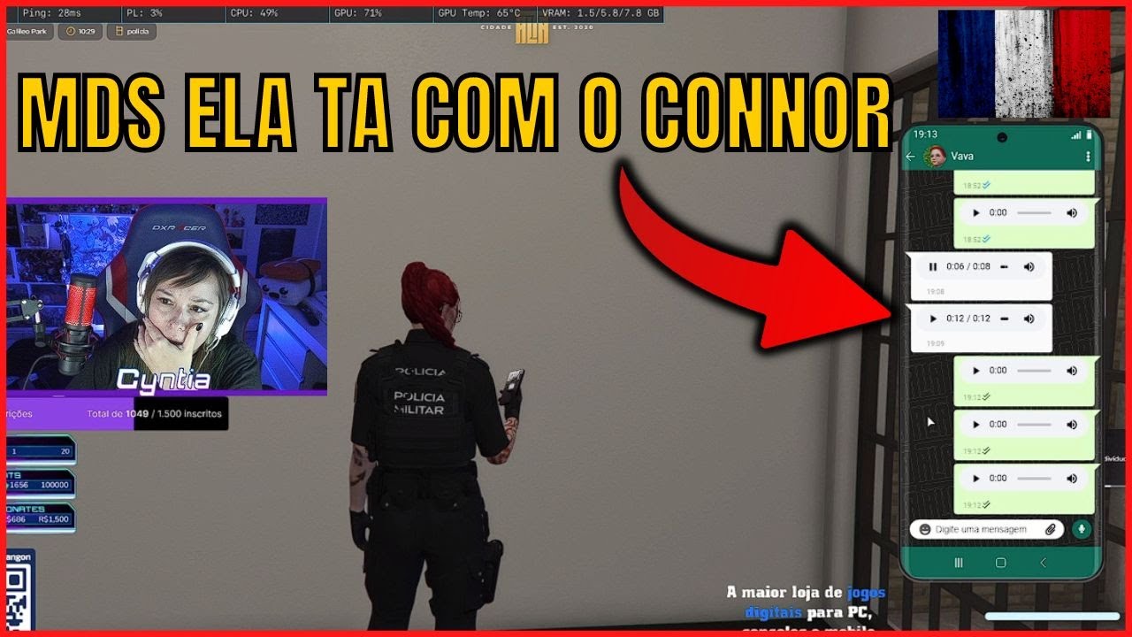 REAÇÃO da DiDi VENDO AUDIO da VAVA FALANDO do CONNOR DYGERAS SCOTT ...
