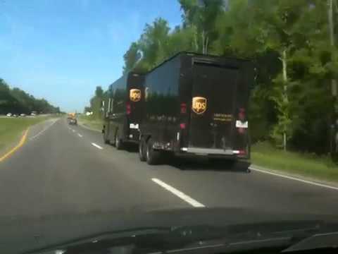 Double UPS Truck - YouTube