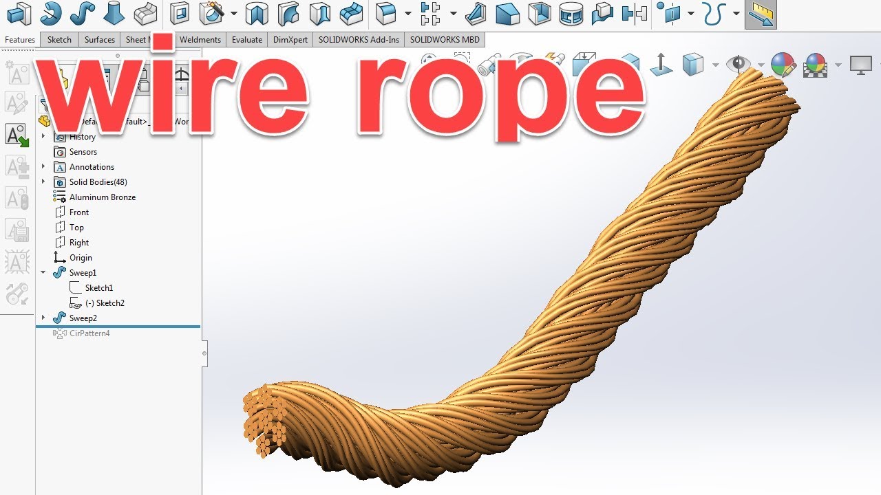 Solidworks Tips 4 Wire Rope Tutorials YouTube solidworks-tips-4-wire-rope-tutorials-youtube