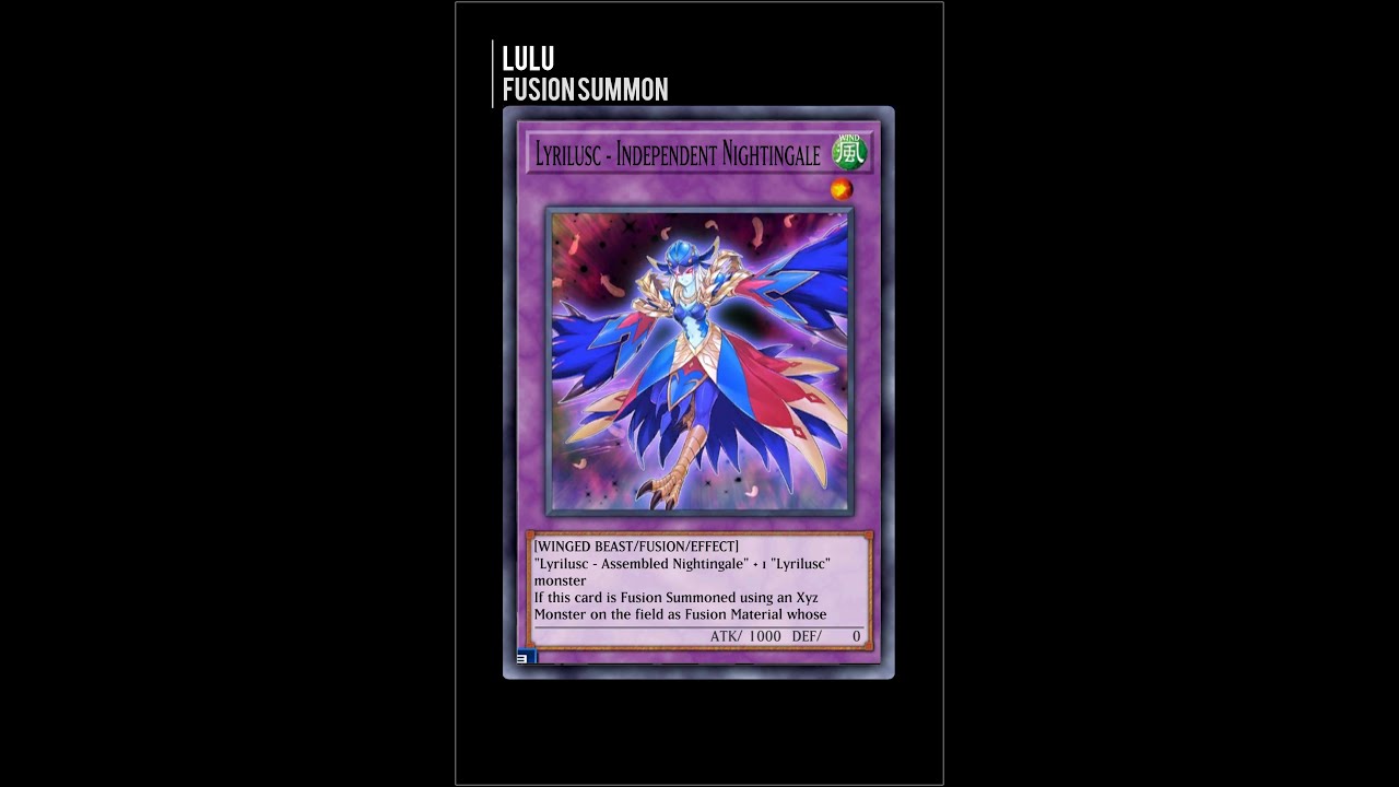Yugioh Duel Links - First Time! Lulu Fusion summon Lyrilusc Independent ...
