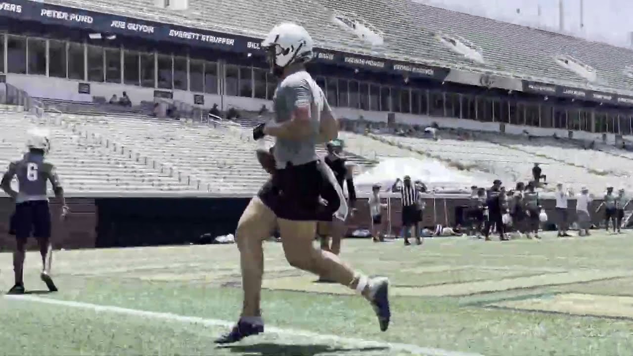 UGA commit Lawson Luckie at a 7-on-7 camp (GA Tech) - YouTube