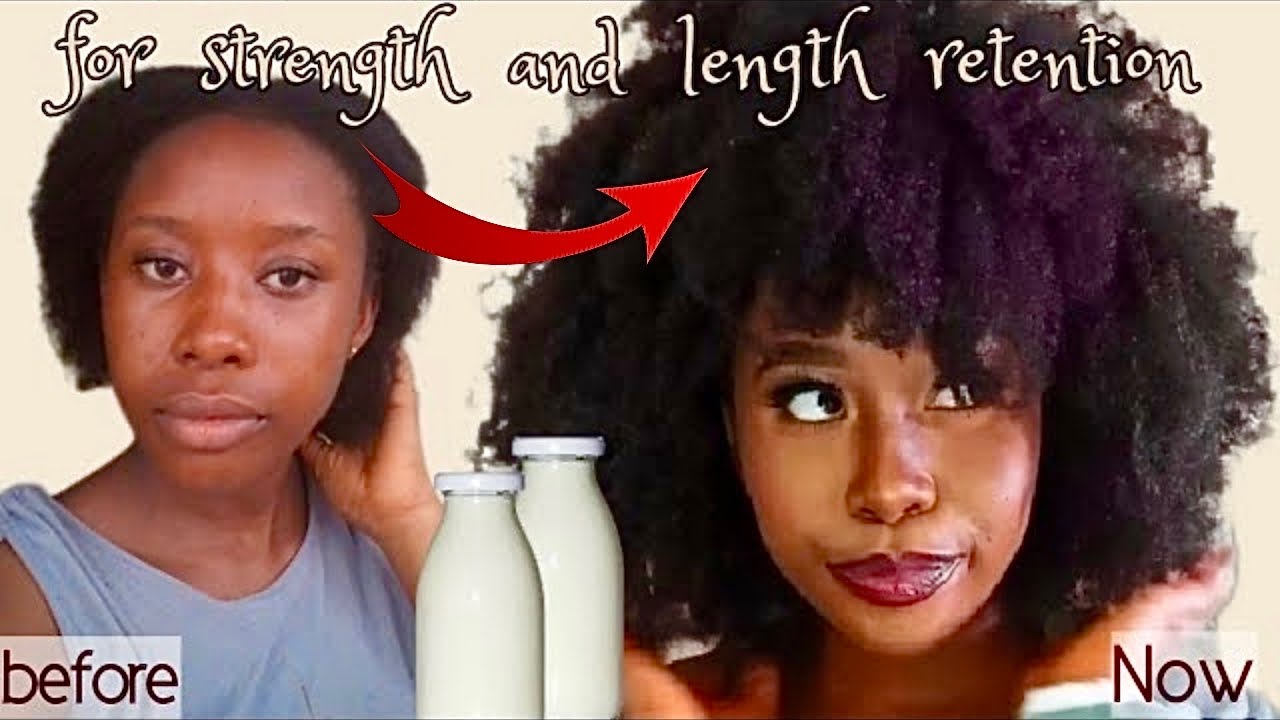This DIY HAIR MILK Will Change Your Natural Hair Game😲// Use Twice A ...